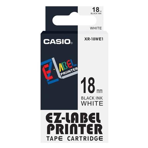 CASIO LABELLING TAPE 18MM ( BLACK ON WHITE ) (12PCS/BX) - Seet Office ...
