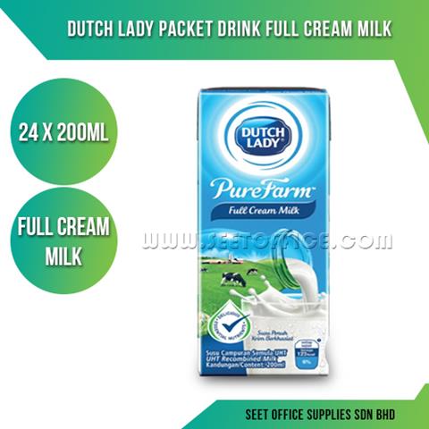 DUTCH LADY PACKET DRINK FULL CREAM MILK 24 X 200ML/CTN - Seet Office ...