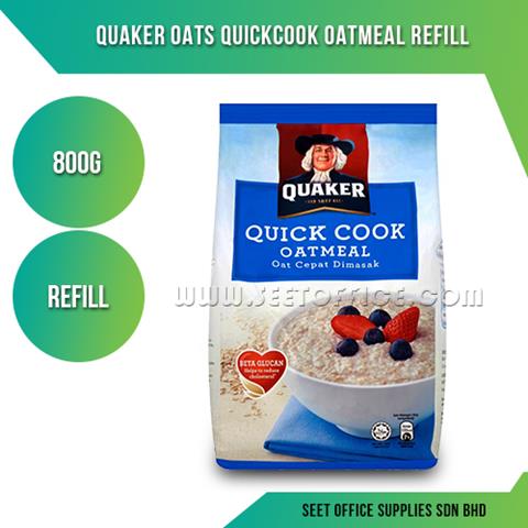 QUAKER OATS QUICKCOOK OATMEAL REFILL ( BLUE ) 800GM/PACK - Seet Office ...