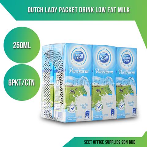 DUTCH LADY PACKET DRINK LOW FAT MILK 6 X 250ML/CTN - Seet Office ...