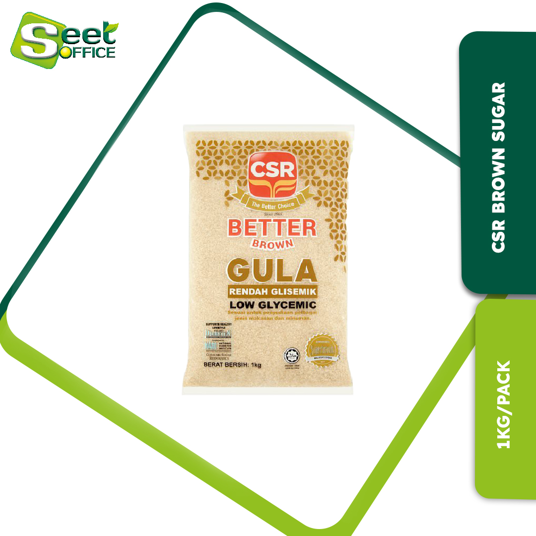 CSR BROWN SUGAR 1KG/PACK - Seet Office Supplies Malaysia