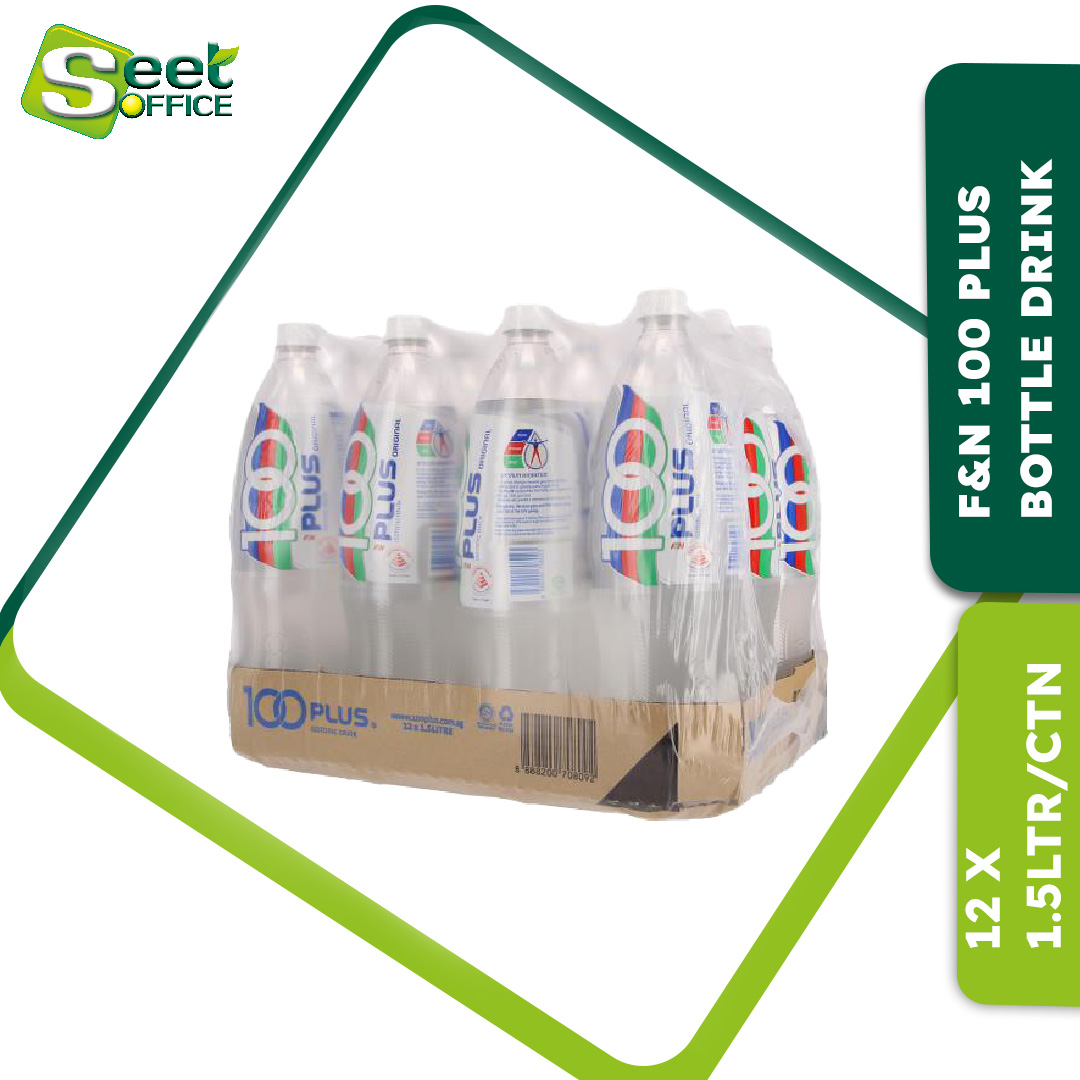 F&N 100 PLUS BOTTLE DRINK 12 X 1.5LTR/CTN - Seet Office Supplies Malaysia