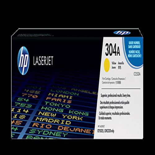HP COLOR LASERJET TONER CARTRIDGE CP 2025, YELLOW COLOR CC532A - Seet ...