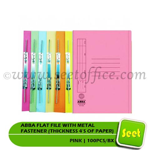 ABBA FLAT FILE WITH METAL FASTENER (THICKNESS 4'S OF PAPER) BUFF ...