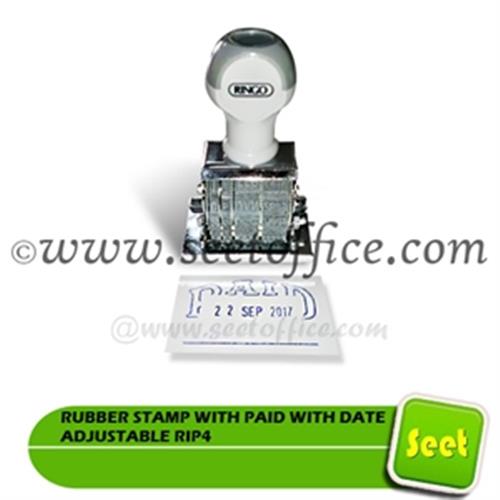RUBBER STAMP WITH PAID WITH DATE ADJUSTABLE - Seet Office Supplies Malaysia