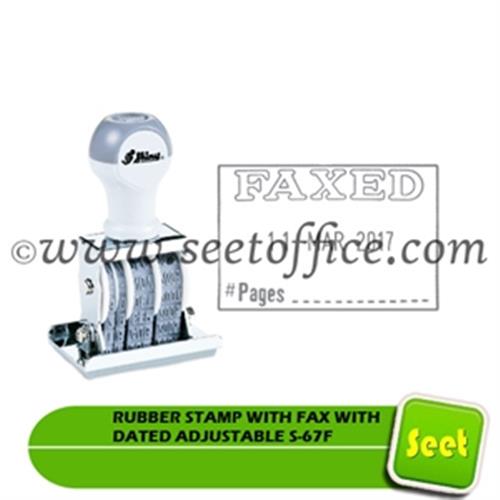 RUBBER STAMP WITH FAX WITH DATED ADJUSTABLE - Seet Office Supplies Malaysia