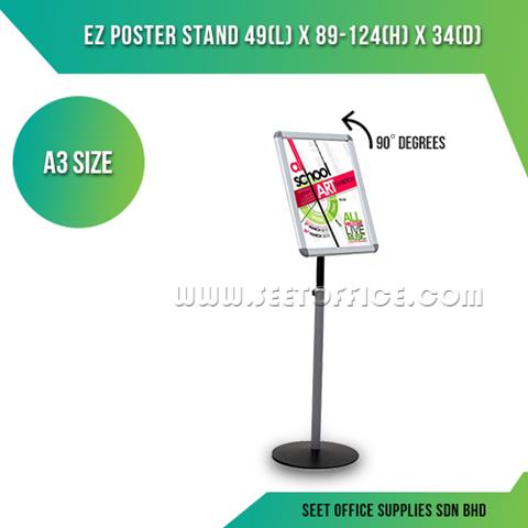 EZ POSTER STAND A3 SIZE ( 49(L) X 89-124(H) X 34(D) - Seet Office ...