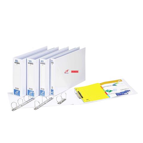 EASTERN 4D PVC RING FILE WITH FULL TRANS. 80MM A3 - WHITE (9PCS/BX ...