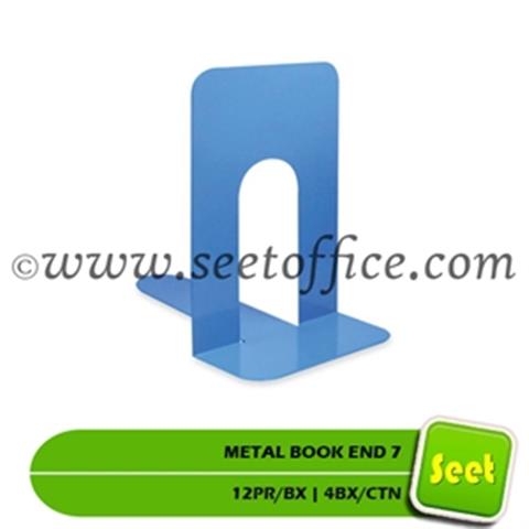 METAL BOOK END 7 (12PR/BX/4BX/CTN) - Seet Office Supplies Malaysia