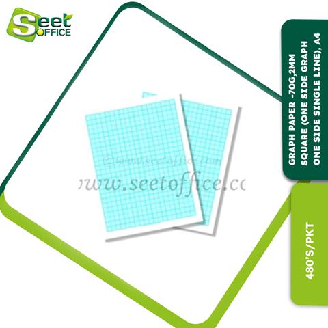 GRAPH PAPER -70G,2MM SQUARE (ONE SIDE GRAPH ONE SIDE SINGLE LINE), A4 ...
