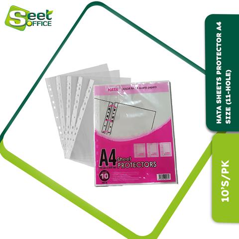 HATA SHEETS PROTECTOR A4 SIZE (11-HOLE) (10'S/PK) - Seet Office ...