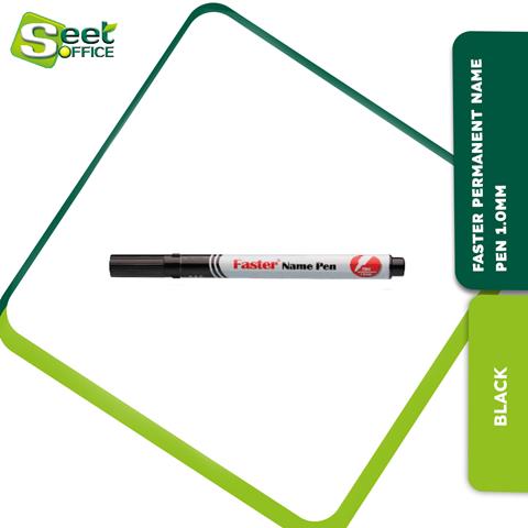 FASTER 700 PERMANENT NAME PEN 1.0MM BLACK (10PCS/BOX) - Seet Office ...