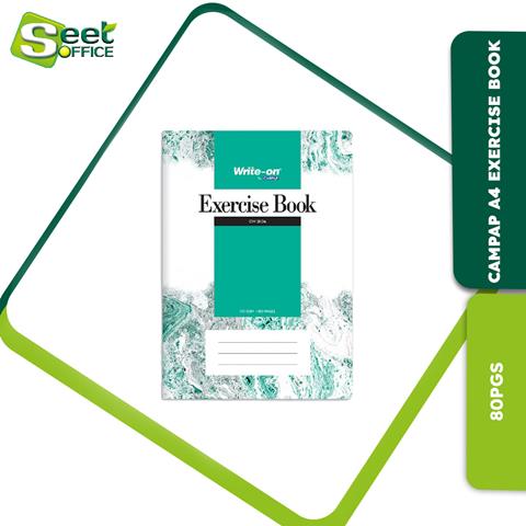 CAMPAP CW2506 WRITE-ON A4 EXERCISE BOOK 70GSM (80PGS) - Seet Office ...
