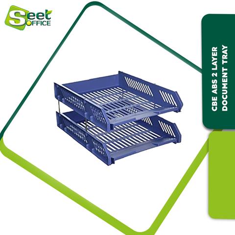 CBE ABS DOCUMENT TRAY 2 LAYER MIX COLOR (1 SET/BOX) [24SETS/CTN] - Seet ...