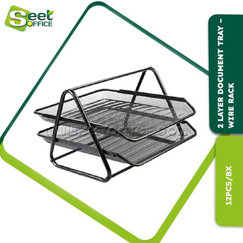 2-TIER WIRE MESH DOCUMENT LETTER TRAY (12PCS/BOX) - Seet Office ...
