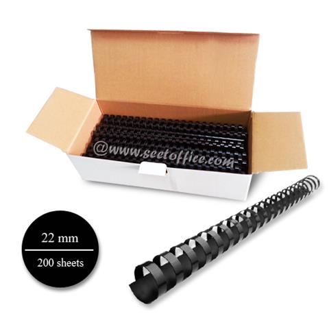 BINDING COMB 21 RING BLACK 22MM (200SHTS) 50PCS/BOX (500PCS/CTN) - Seet ...
