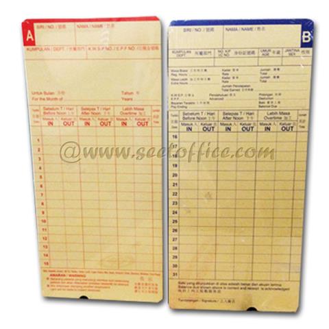PUNCH CARD WITH HOLE-BEIGE 100's/PK - Seet Office Supplies Malaysia