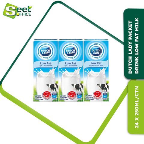DUTCH LADY PACKET DRINK LOW FAT MILK 24 X 250ML/CTN - Seet Office ...