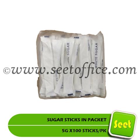 WHITE SUGAR STICKS IN PACKET 5GM 100'S/PACK - Seet Office Supplies Malaysia