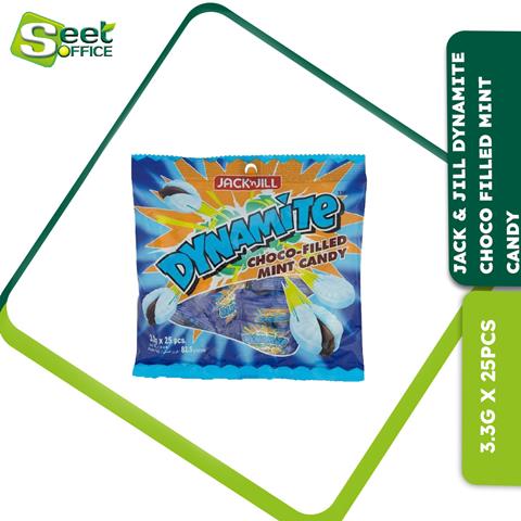 JACK & JILL DYNAMITE CHOCO FILLED MINT CANDY 3.3G X 25PCS - Seet Office ...