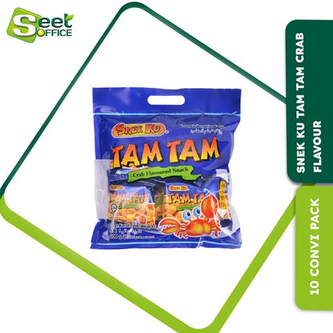 SNEK KU TAM TAM CRAB FLAVOUR 10 CONVI PACK - Seet Office Supplies Malaysia