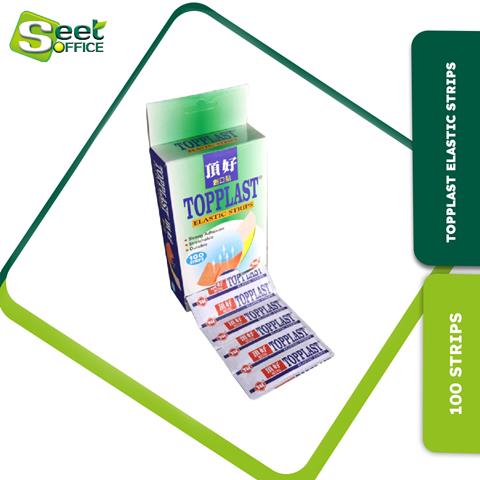 TOPPLAST ELASTIC STRIPS 100'S/BOX - Seet Office Supplies Malaysia