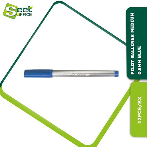 PILOT BALLINER MEDIUM 0.8MM BLUE (12PCS/BOX) - Seet Office Supplies ...