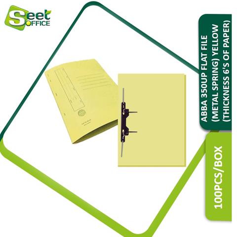 ABBA FLAT FILE METAL SPRING (THICKNESS 6'S OF PAPER) YELLOW [100PCS/BOX ...