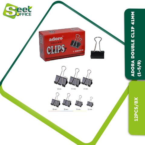 ADORA DOUBLE CLIP 41MM (1-5/8") (12PCS/BOX) [108 BOX/CTN] - Seet Office ...