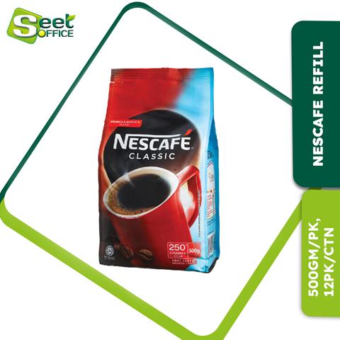 NESCAFE CLASSIC REFILL 500GM (12PACK/CTN) - Seet Office Supplies Malaysia