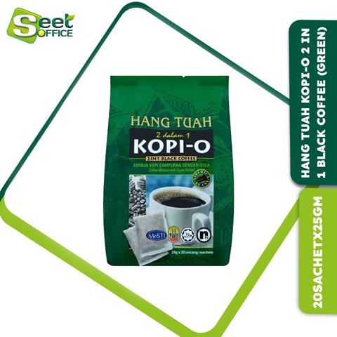 HANG TUAH 2in1 KOPI-O BLACK COFFEE (GREEN) 20'Sx25GM - Seet Office ...