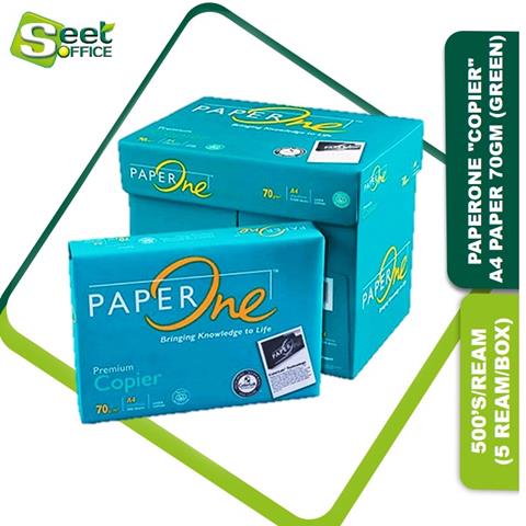 PAPERONE "COPIER" A4 PAPER 70GM (GREEN) 500'S/REAM (5 REAM/BOX) - Seet ...