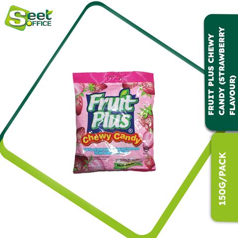 FRUIT PLUS CHEWY CANDY (STRAWBERRY FLAVOUR) - 150G/PACK - Seet Office ...