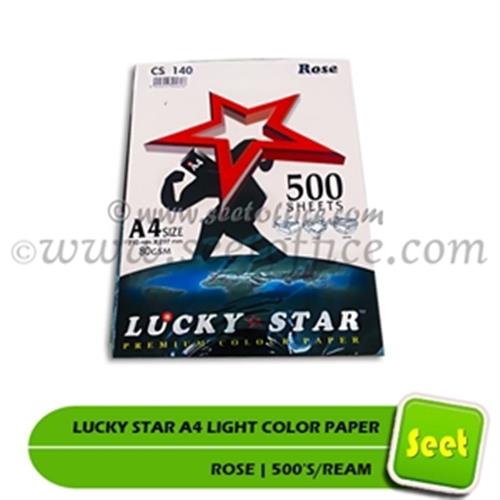 LUCKY STAR A4 LIGHT COLOR PAPER-ROSE 500'S/REAM - Seet Office Supplies ...