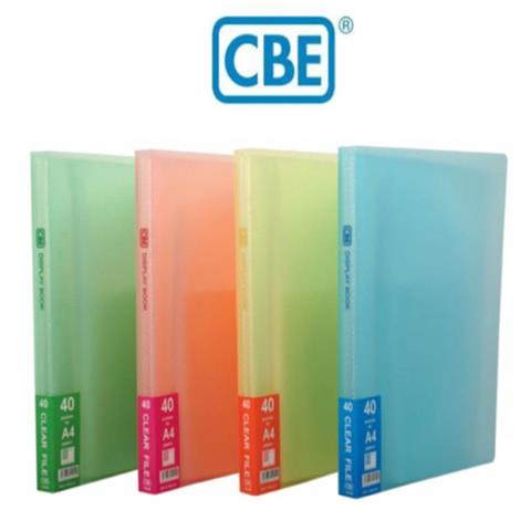 CBE A4 PP CLEAR HOLDER 40 POCKET GREEN (6PCS/BOX) [36PCS/CTN] - Seet ...