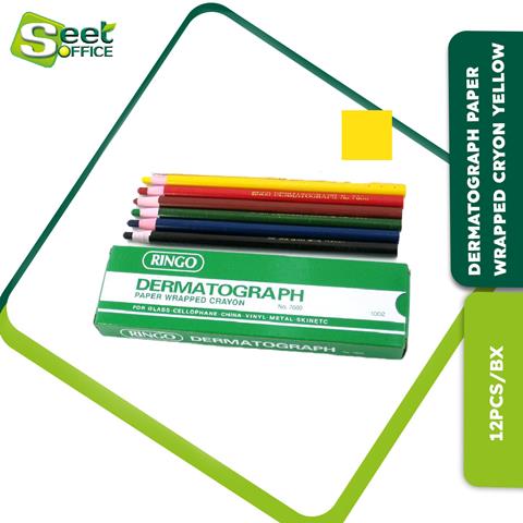 DERMATOGRAPH PAPER WRAPPED CRYON YELLOW (12PCS/BOX) - Seet Office ...
