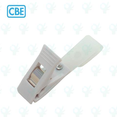 CBE NAME BADGE CLIP 'PLASTIC STRIP(CLEAR) + PLASTIC CLIP(WHITE ...