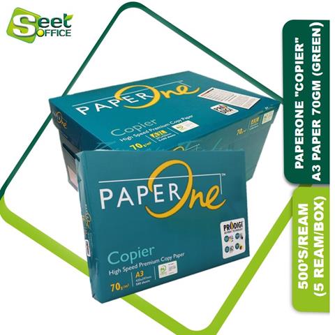 PAPERONE "COPIER" A3 PAPER 70GM (GREEN) 500'S/REAM (5 REAM/BOX) - Seet ...