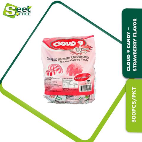 CLOUD 9 CREME&STRAWBERRY FLAVOURED CANDY 300PCS (800g) - Seet Office ...