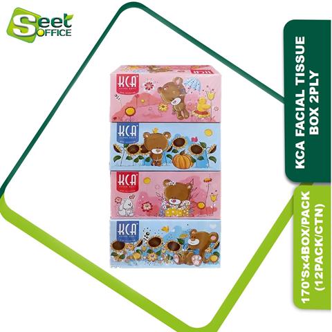 KCA FACIAL TISSUE BOX 2PLY 170'Sx4BOXS/PACK (12PACK/CTN) - Seet Office ...